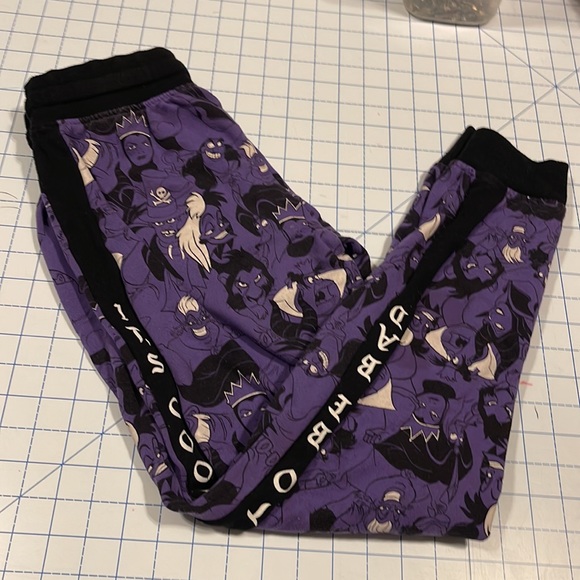 Disney | Pants & Jumpsuits | Disney Villains Purple Black Sweat Pants ...